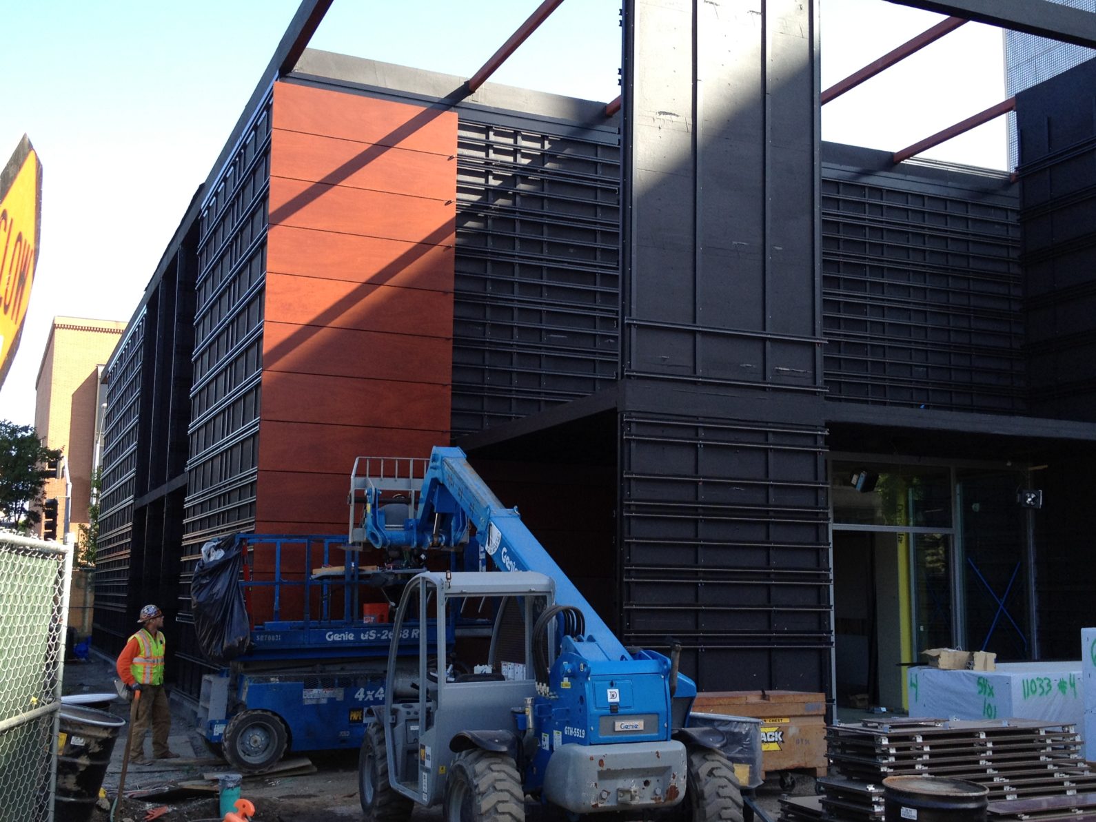 Wood Veneer Cladding being Installed at Luther Burbank Savings - TLCD ...