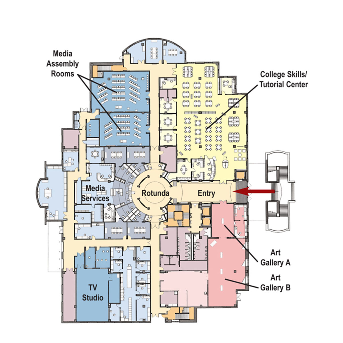 SRJC Frank P. Doyle Library - TLCD Architecture